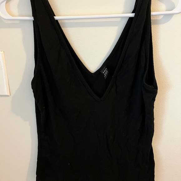 SHEIN | Tops | Black Deep V Tank | Poshmark